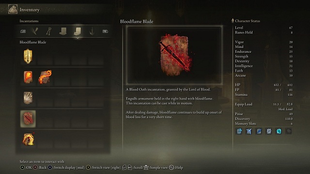 Elden Ring Game Guide: How to Get the Bloodflame Blade Incantation in ...